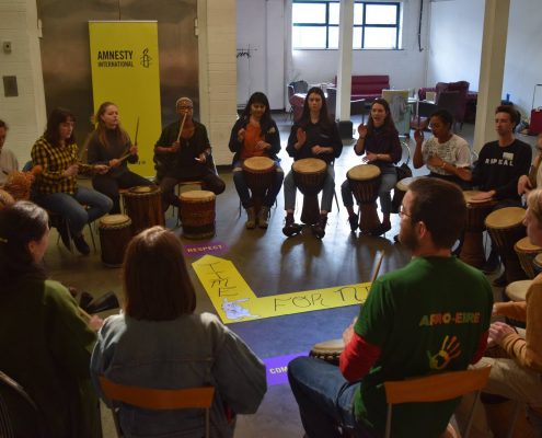 Team building Drumming Workshops. Drumming Ice Breakers